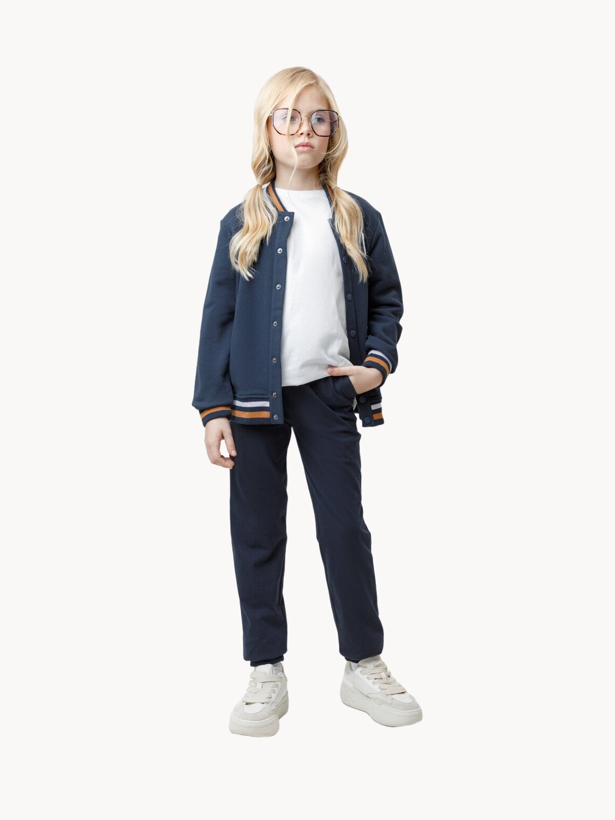 Брюки спортивные К 400563-1/1/индиго