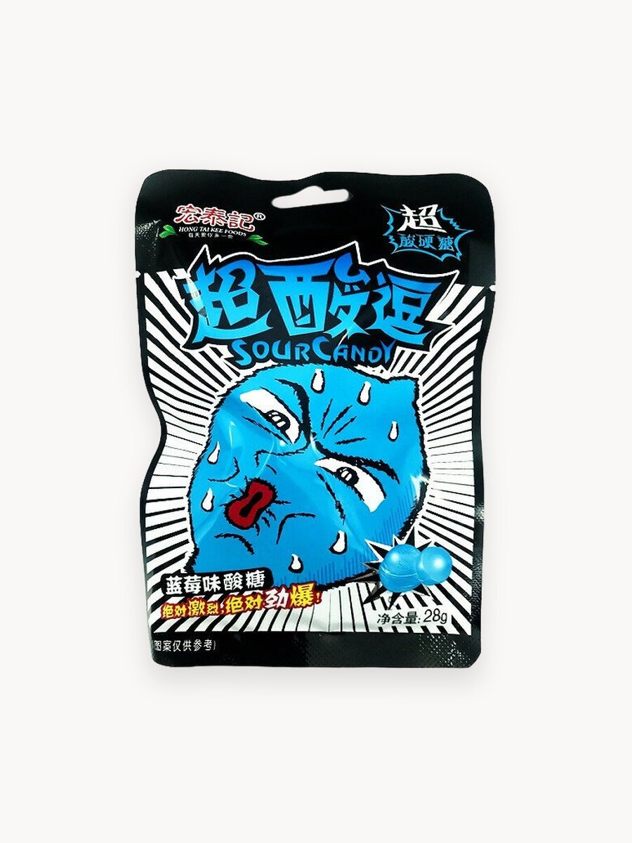 Взрывная карамель черника 28 г, Китай