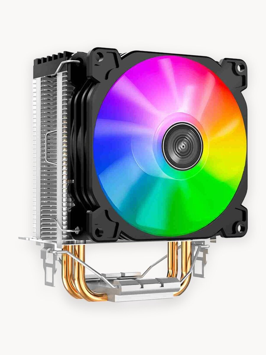 Кулер для процессора - 2 тепловые трубки, с RGB подсветкой CR1200