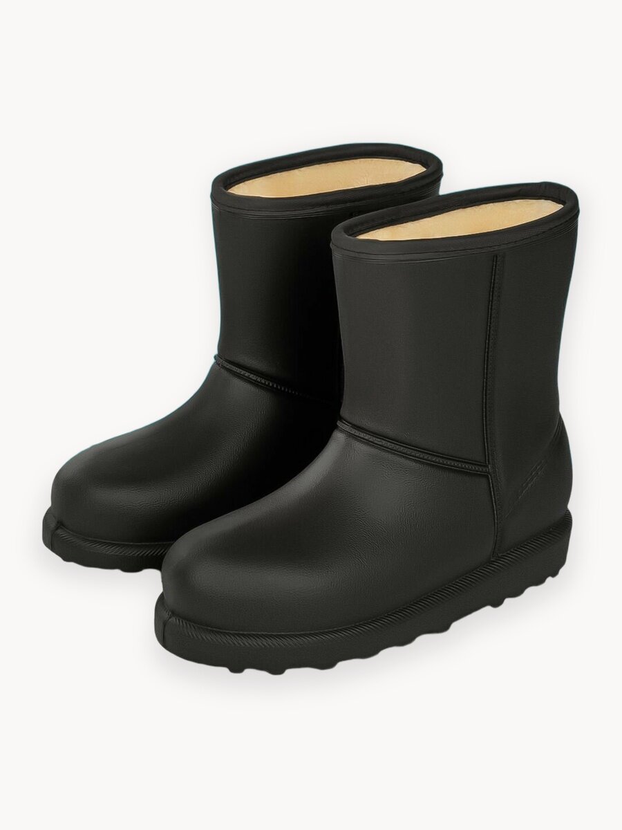 Сапоги Эверест цвет черный р. 43 ботинки мужские женские зимние демисезонные эва утепленные полусапоги с мехом