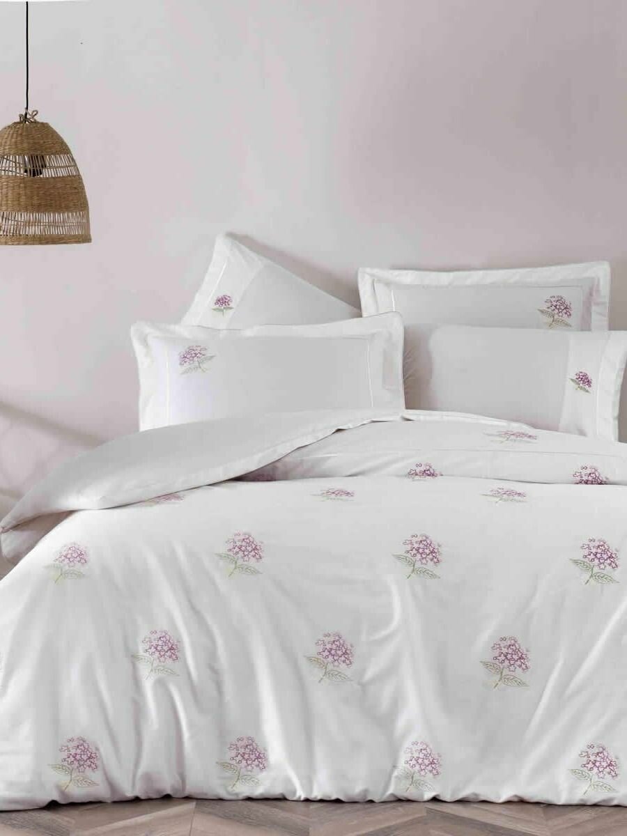 Постельное белье Tivolyo Home Ortanca розовый евро