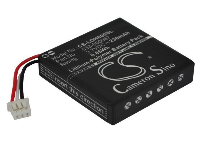 Аккумулятор CameronSino CS-LOH800SL для Logitech H800 3.7V 230mAh/0.85Wh