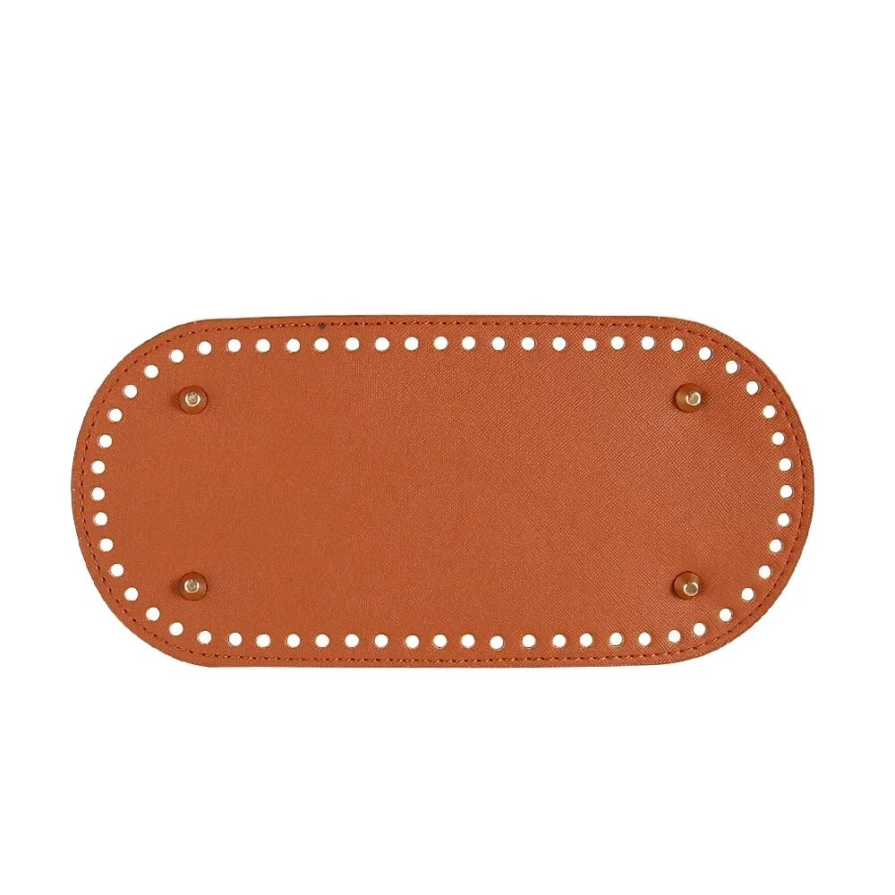 Овальное дно сумки 18x5 см, фурнитура для багажа, аксессуар, изготовление сумок своими руками из натуральной кожи, основа для рукоделия, крючок для вязания крючком Коричневый, Brown