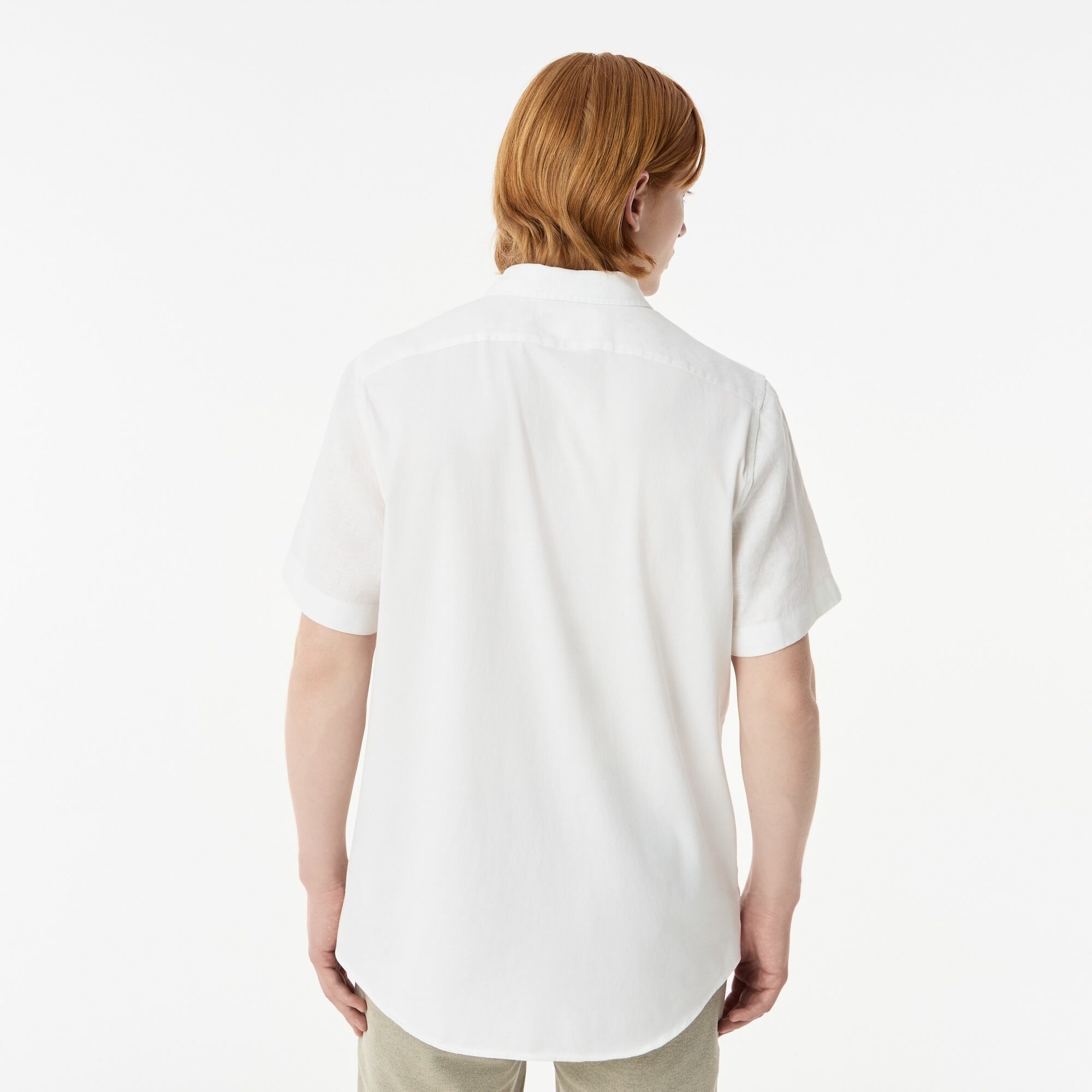 Рубашка LACOSTE Весна-лето 2025, размер T39, белый — фото 1