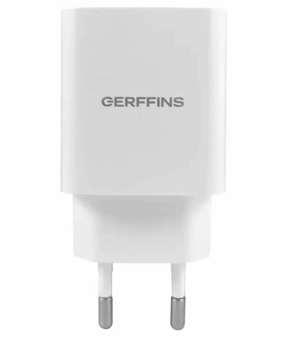 Сетевое зарядное устройство Gerffins GF-AC-USBA, USB A 2.1A белый