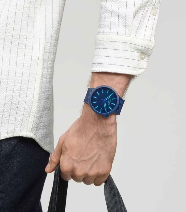 Наручные часы Swatch, синий — фото 1