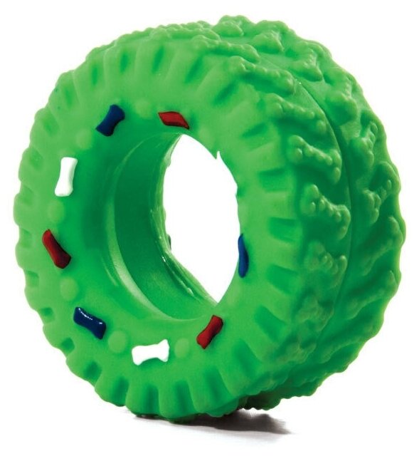 Игрушка для собак Triol "Шина", звуковая и заводная, аппортировочная, из винила
