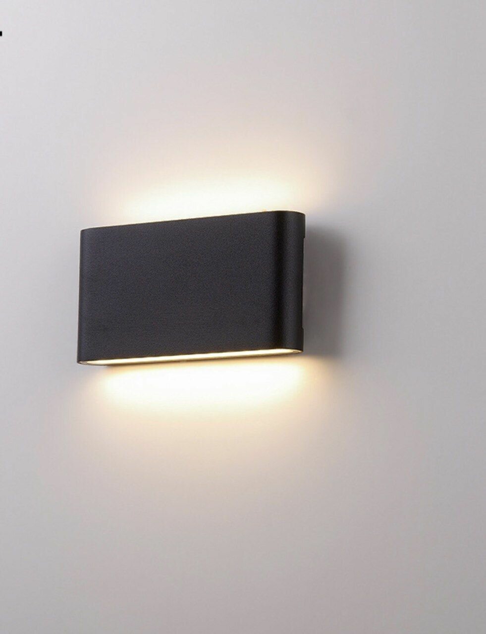 Настенный светильник, уличный светильник LED SHUMSHOP S1 3000K 12 Вт, черный