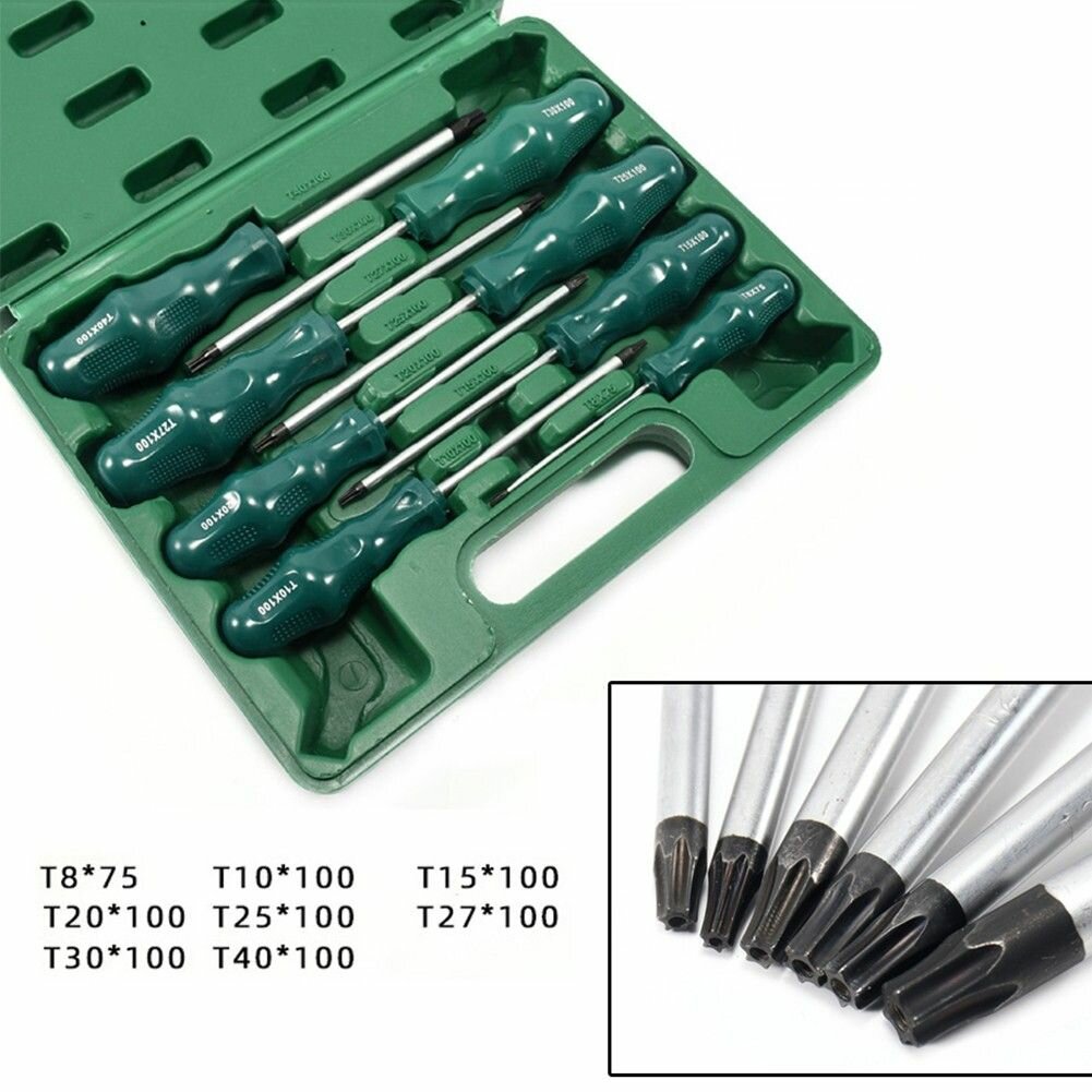OZ-CUCR- для набора магнитных отверток Torx T8-T40 прецизионный инструмент для технического обслуживания с нескользящей ручкой