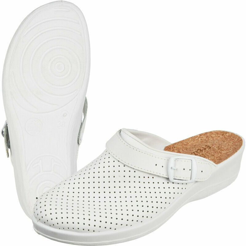 Сабо Лера жен. нат. кожа цв. белый, пробковая стелька (р.37) (69430108), 1789380