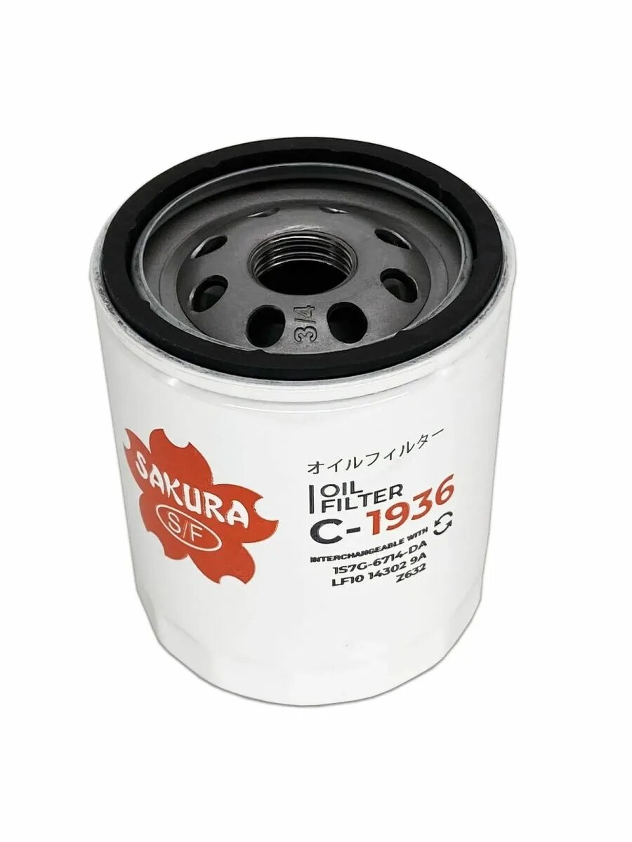 Фильтр масляный SAKURA C1936SBP VOLVO XC60 2,0T5 B4204T7 240 2010- VOLVO XC60 2,0T B4204T6 203 2010-