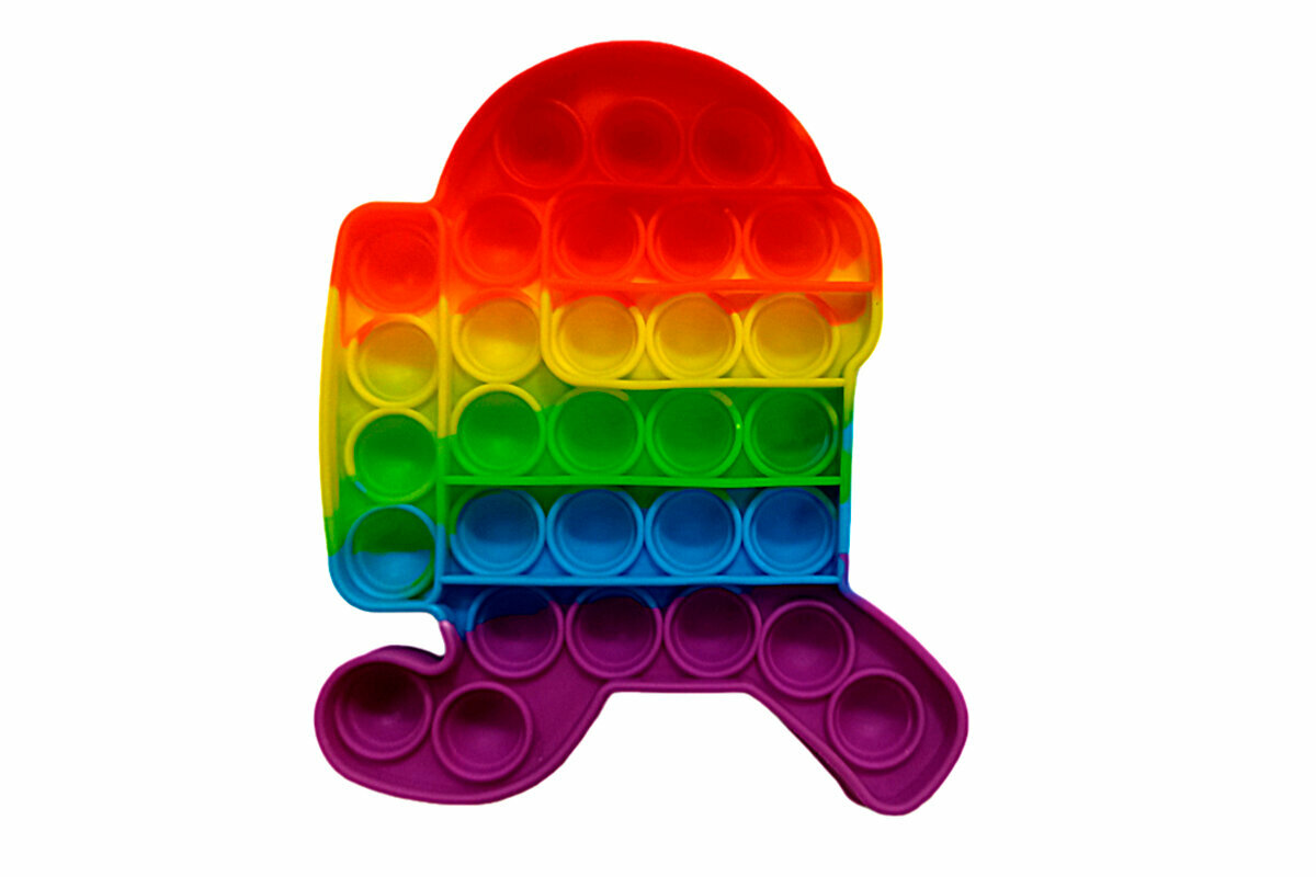Сенсорная игрушка POP IT антистресс ПОП ИТ Вечная пупырка амонг АС идущий 12,5*12,5 см