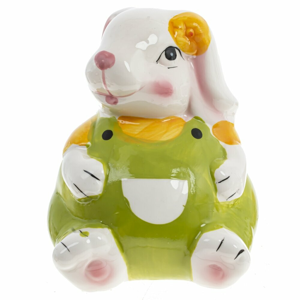 Копилка Vetta "Весёлый кролик", керамическая, 11 см х 7 см х 6,5 см