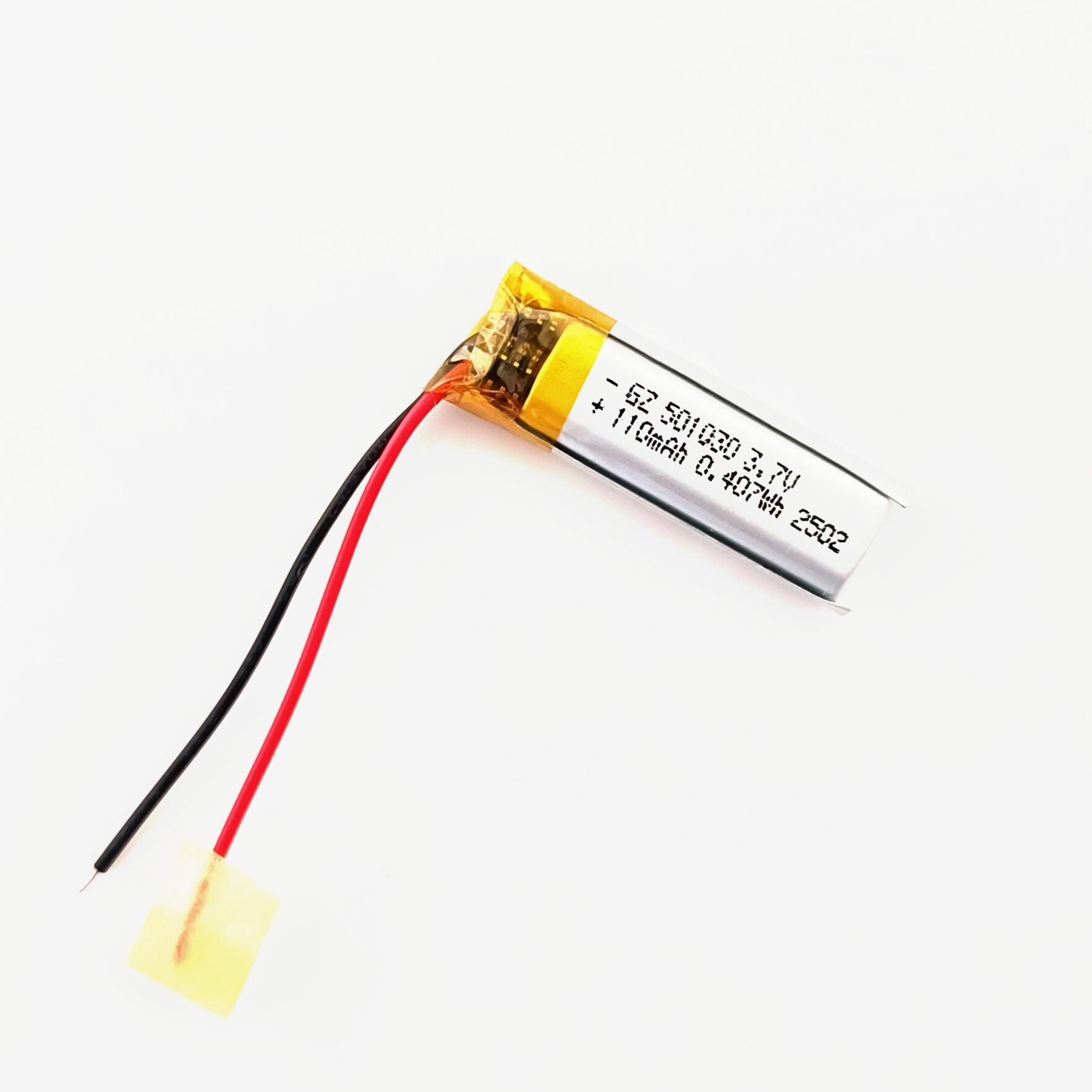 Аккумулятор 3.7v 113mAh 2 pin 2 провода для навигатора универсальный (Li-Pol батарея подходит для навигаторов ) Терабайт Маркет