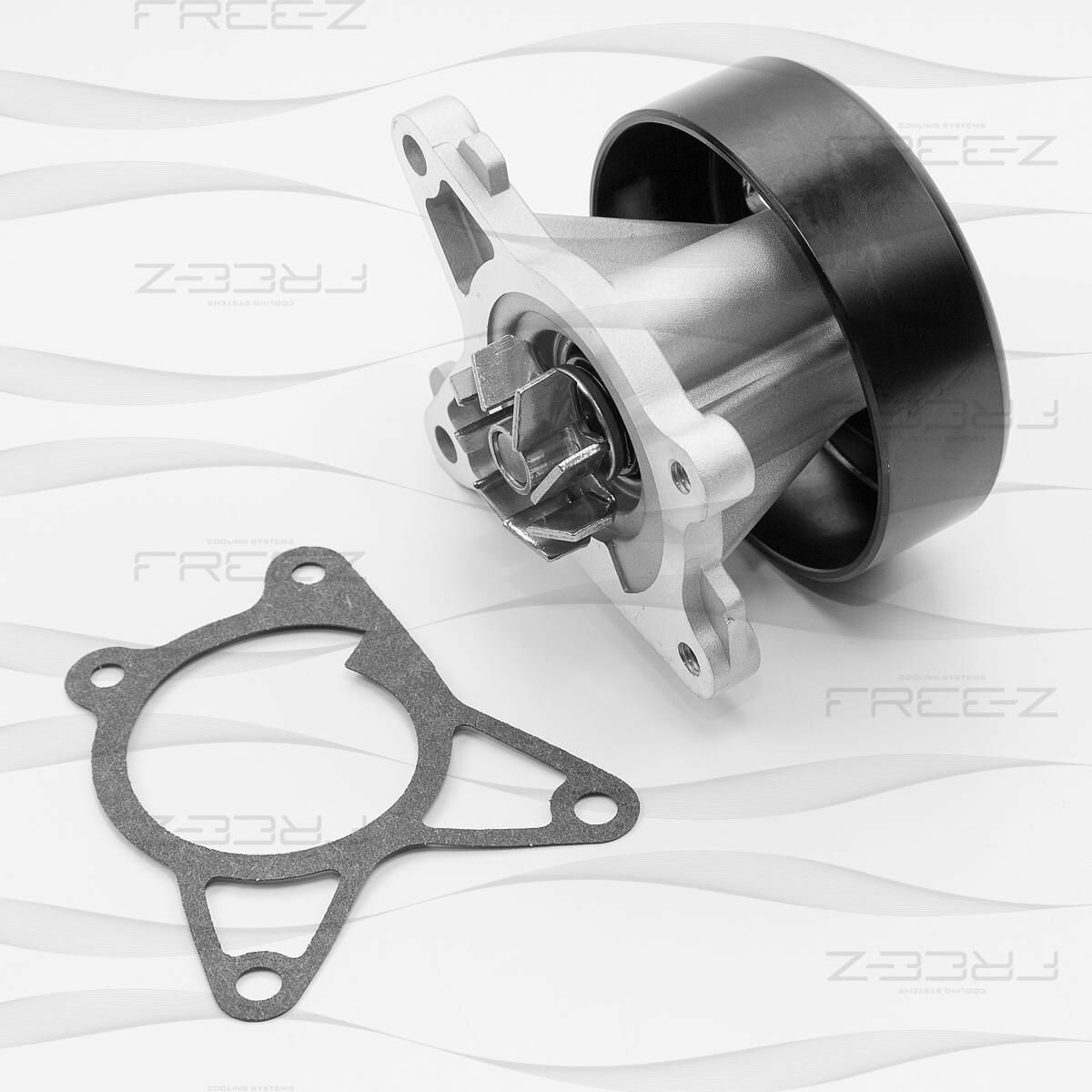 Насос водяной для Ниссан Кашкай 2, Тиида, Х-Трейл, Рено Флюенс, Меган 3 KP0228 FREE-Z