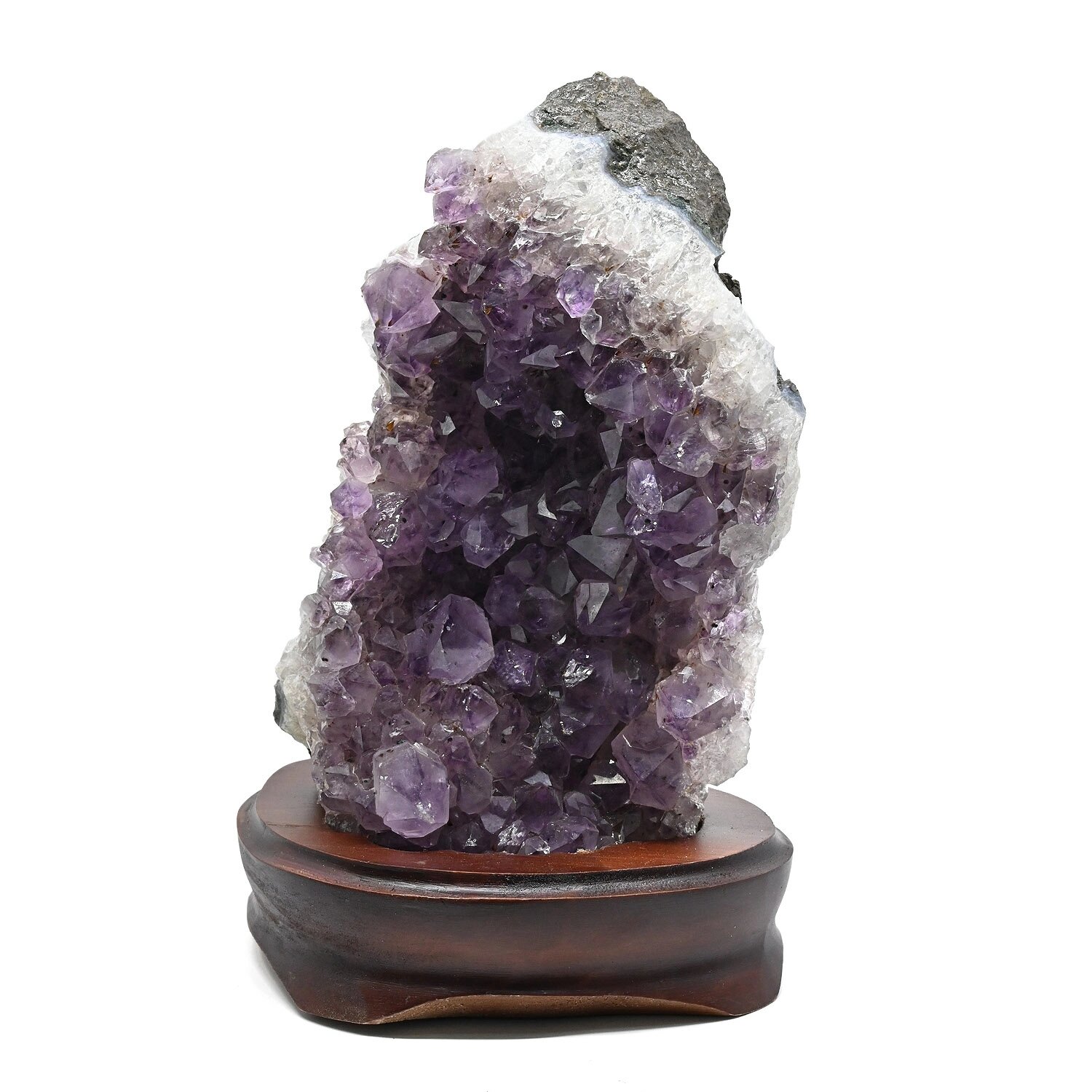 Друза аметистовая на подставке 127*100*200мм, 1571г (F) .