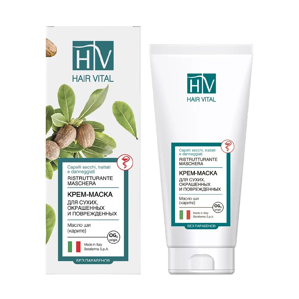 Hair Vital Крем-маска для поврежденных волос с маслом ши 150 мл 1 шт