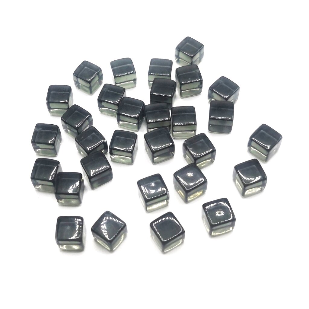 Кубики игральные кости для настольных игр,200шт, 8 мм акриловые настольные игральные кости-прозрачный серый