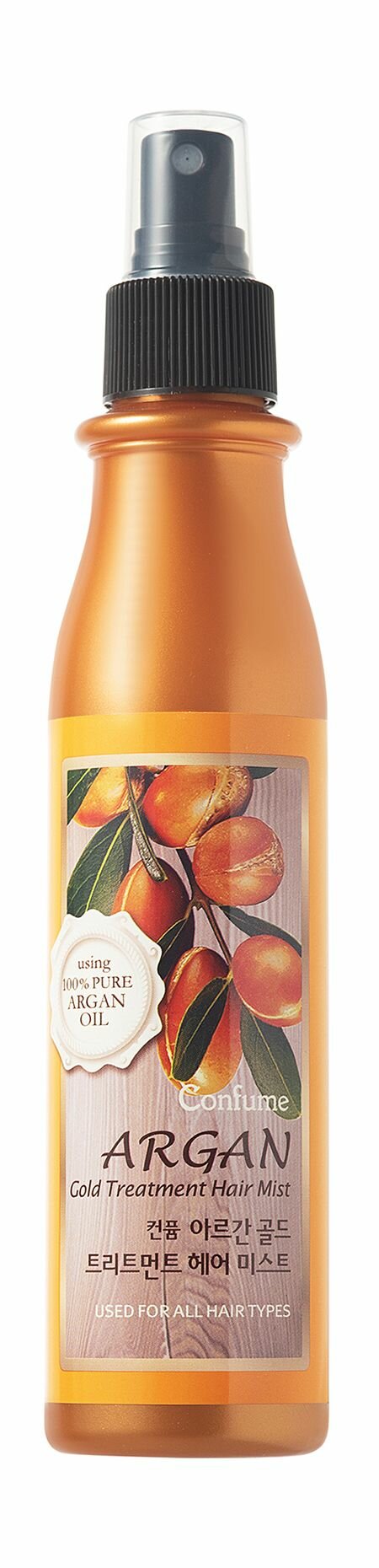CONFUME Cпрей-кондиционер несмываемый для волос Confume Argan Gold treatment Hair Mist, 200 мл