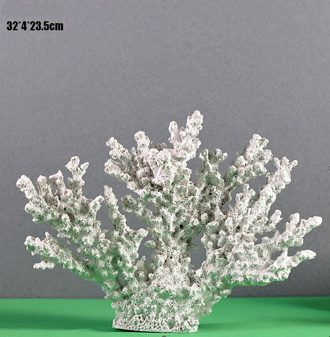 Декоративный Коралл на 32х4х24 см, WhiteNEW. Морской декор