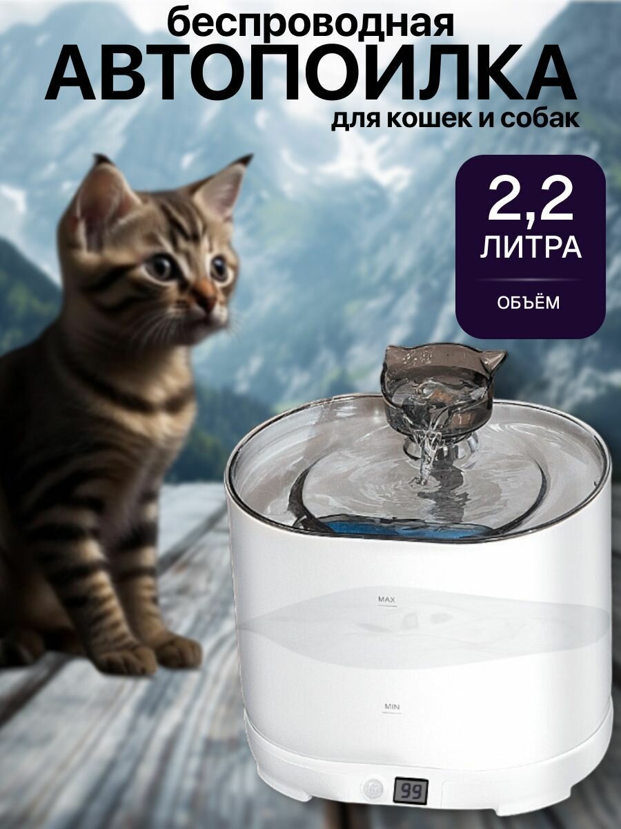 Беспроводная автопоилка для кошек и собак