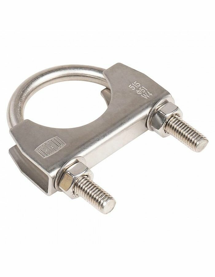 Хомут глушителя U-образный D51 мм стремянка нерж. сталь 304 SS UC 51 SS