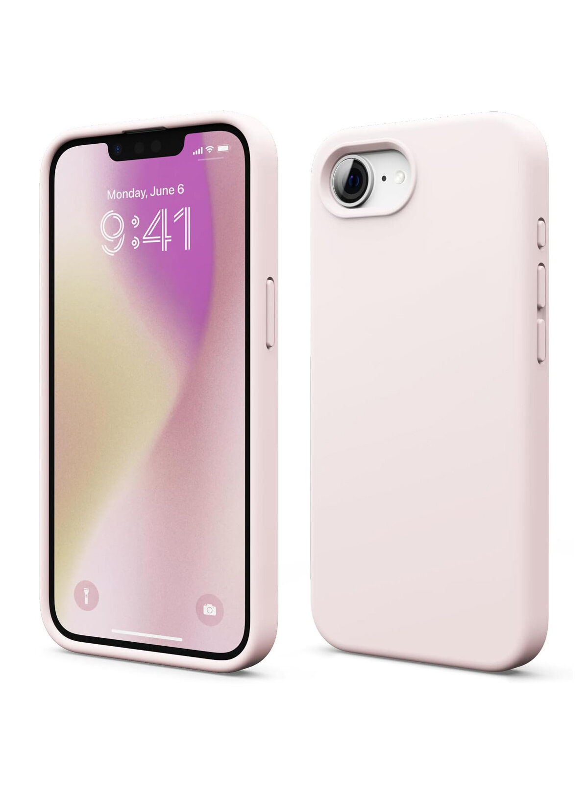 Elago для iPhone 16e чехол Soft silicone (Liquid) Lovely Pink