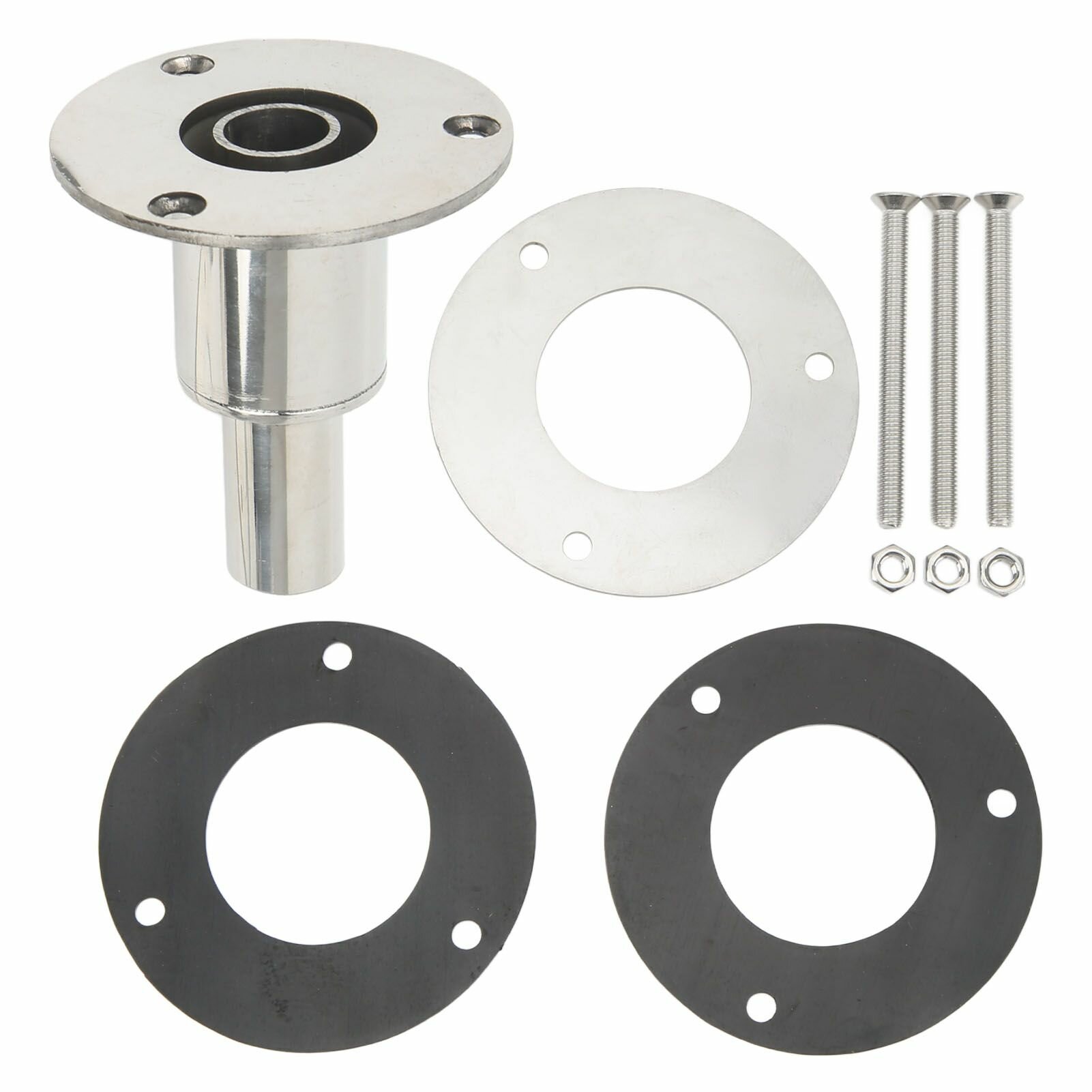 Посадочное место для выпускной трубы с прямым вентиляционным отверстием диаметром 22 мм из нержавеющей стали подходит для дизельных приводов