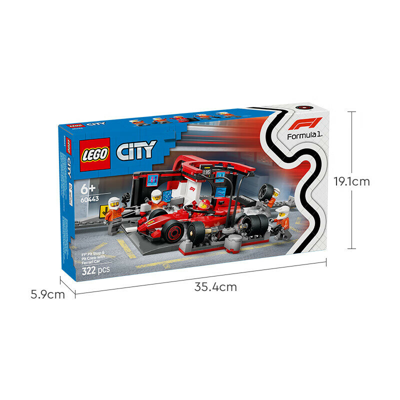 LEGO City 60443 Ferrari F1 Race Car Service Station Boy Children Toy Birthday Gift