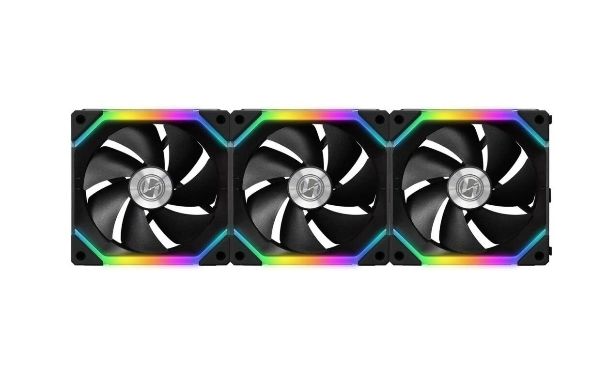 Комплект вентиляторов для корпуса 3 шт. LIAN LI UNI FAN SL 120 Black aRGB PWM 120mm G99.12UF3B. R0