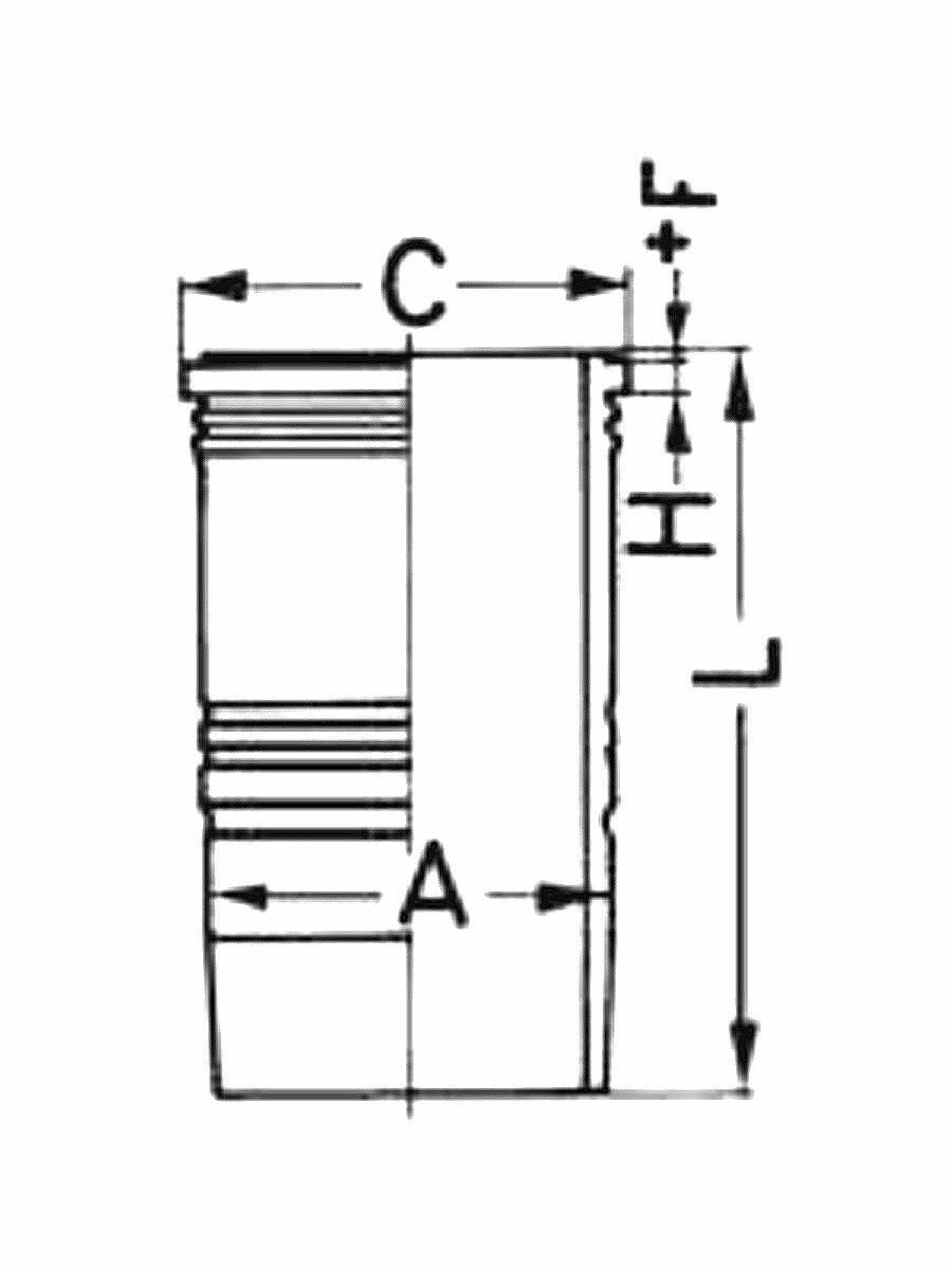 Гильза цилиндра MAN D2866LE d128.0 STD KS