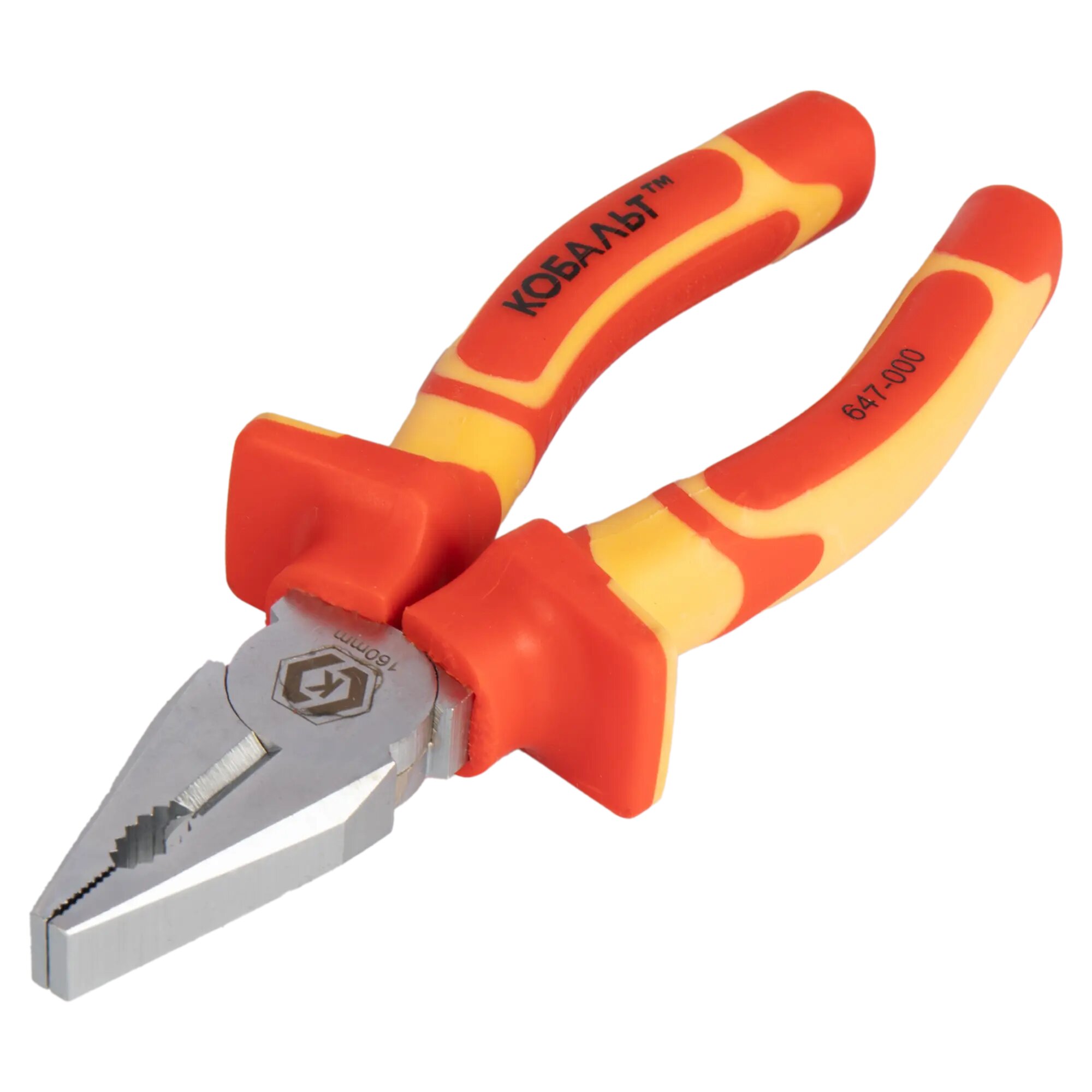 Кобальт 647-000 Пассатижи диэлектрические, 160 мм, ручной инструмент для электроустановок