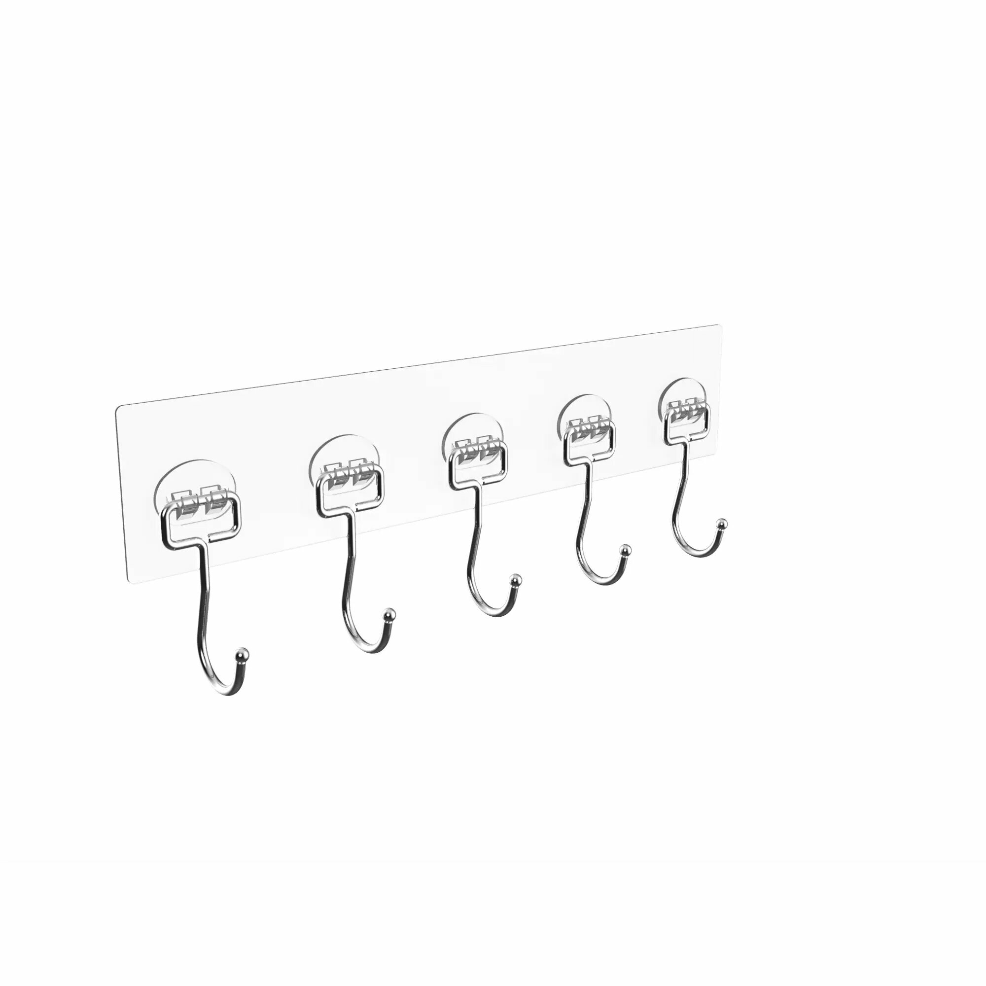 Fest Icon Настенная планка с 5 крючками для одежды и аксессуаров, настенный органайзер