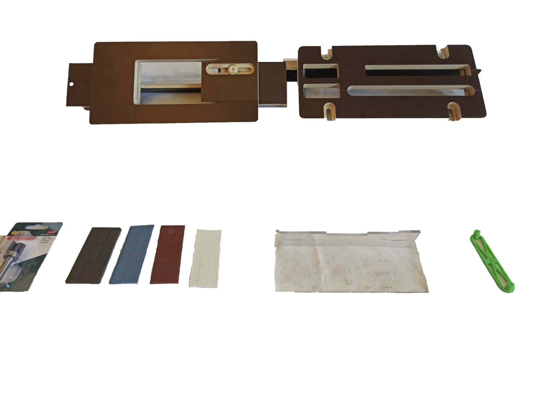 Набор шаблонов врезки фурнитуры для межкомнатных дверей