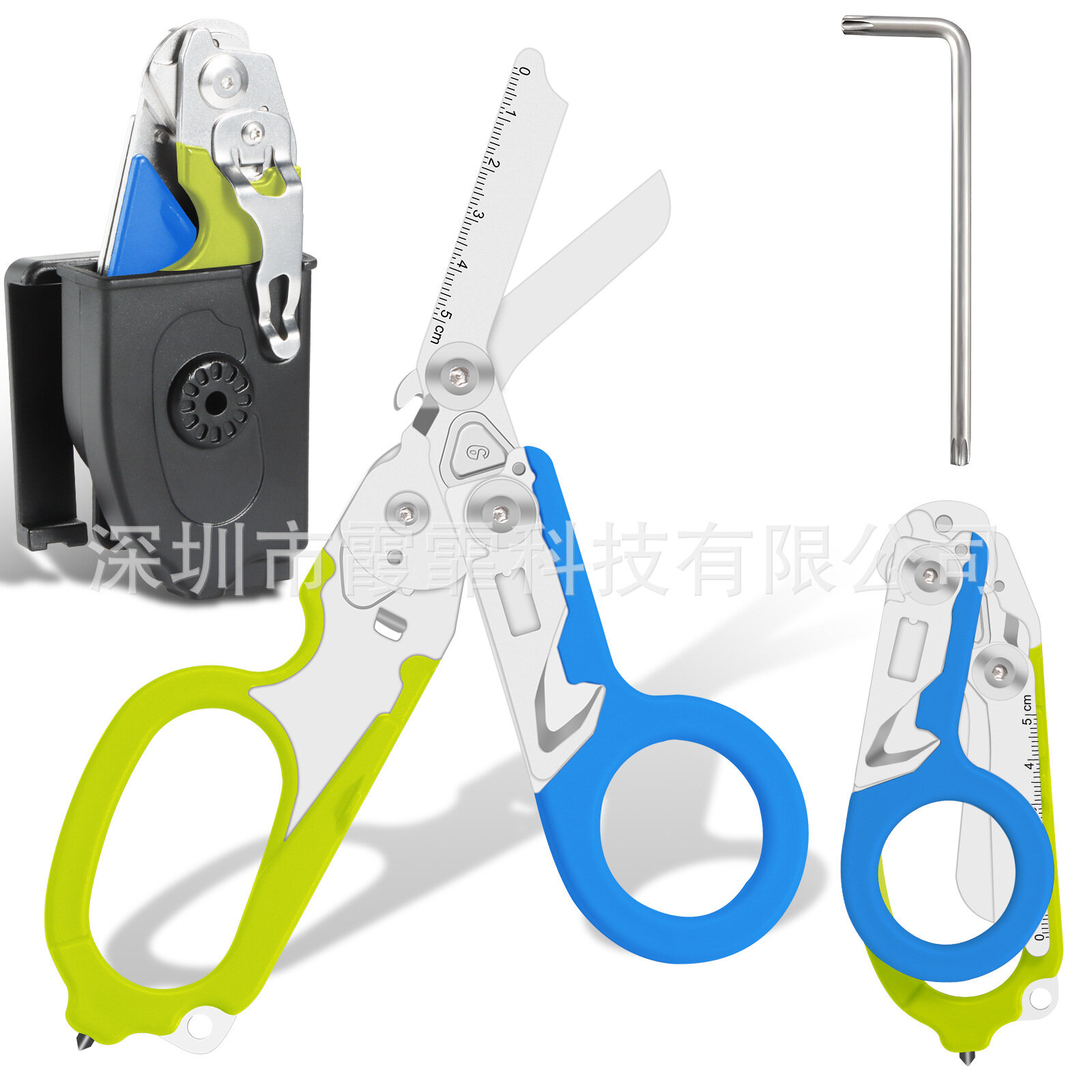 6-в-1 Многофункциональные ножницы Raptor с чехлом K, коробкой для хранения, аварийным спасением, могут разбить автомобильное стекло, складные, удобные для переноски