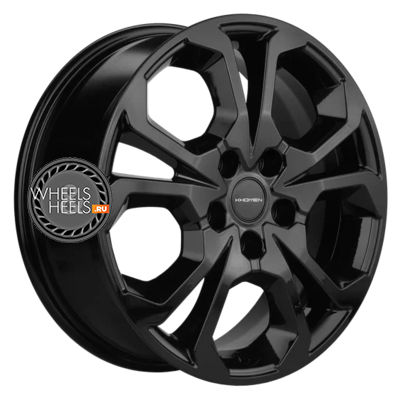 Диск автомобильный литой Khomen Wheels KHW1711 (Jolion) 17x6.5 5x114.3 et37 dia66.5 Black