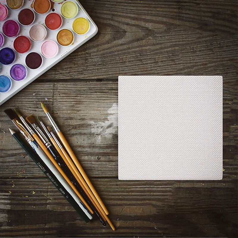 12 шт. We Blank Art ds Mini Stretched Artist Canvas Art d Акриловая масляная краска Дерево для художественной живописи