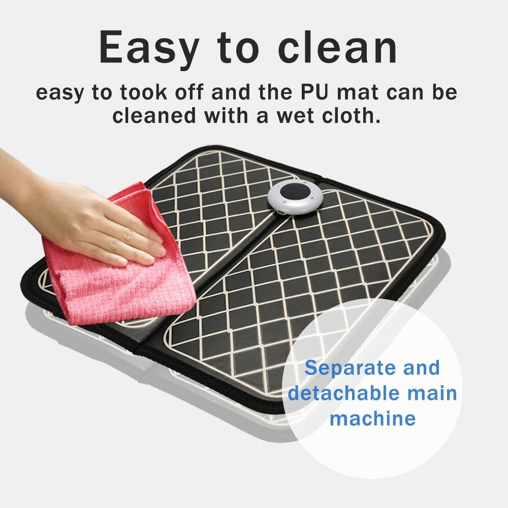 Массажер для ног EMS Складной импульсный электровибрационный стимулятор мышц Машина для релаксации Вибратор для ног Физиотерапия