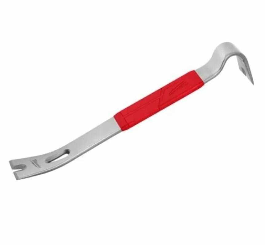 Гвоздодер Milwaukee "Широкий", красный, пластик, усиленный, длина 38,1 см