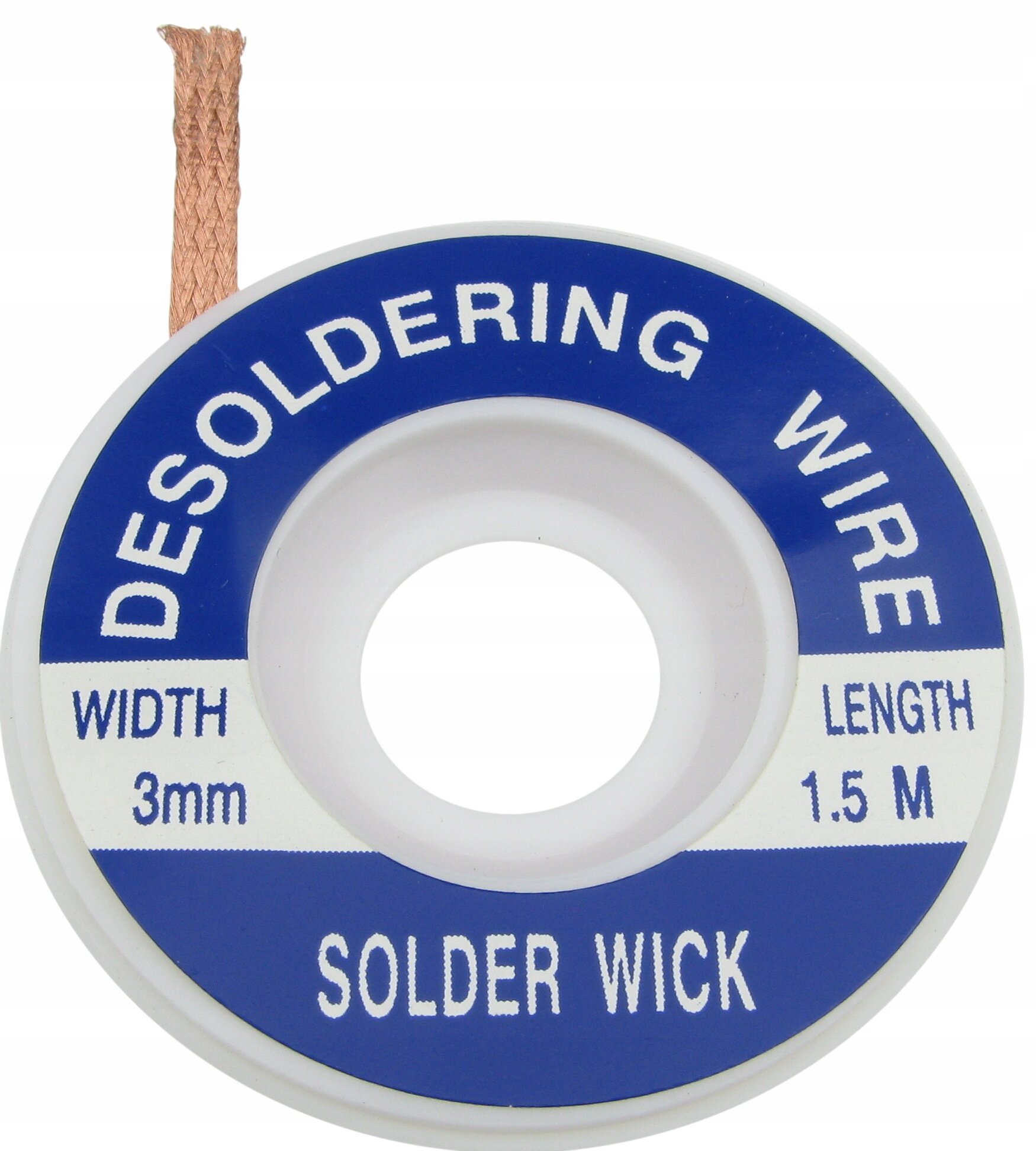 Оплетка для удаления припоя ZD-180 3.0 mm сплетенный из тонких медных проволочек шнур