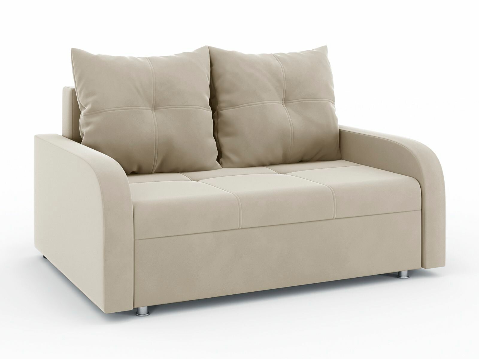 Диван - кровать Мини Люкс, трехсекционная еврокнижка, 143*105*76, велюр Зара Сафари 5.2