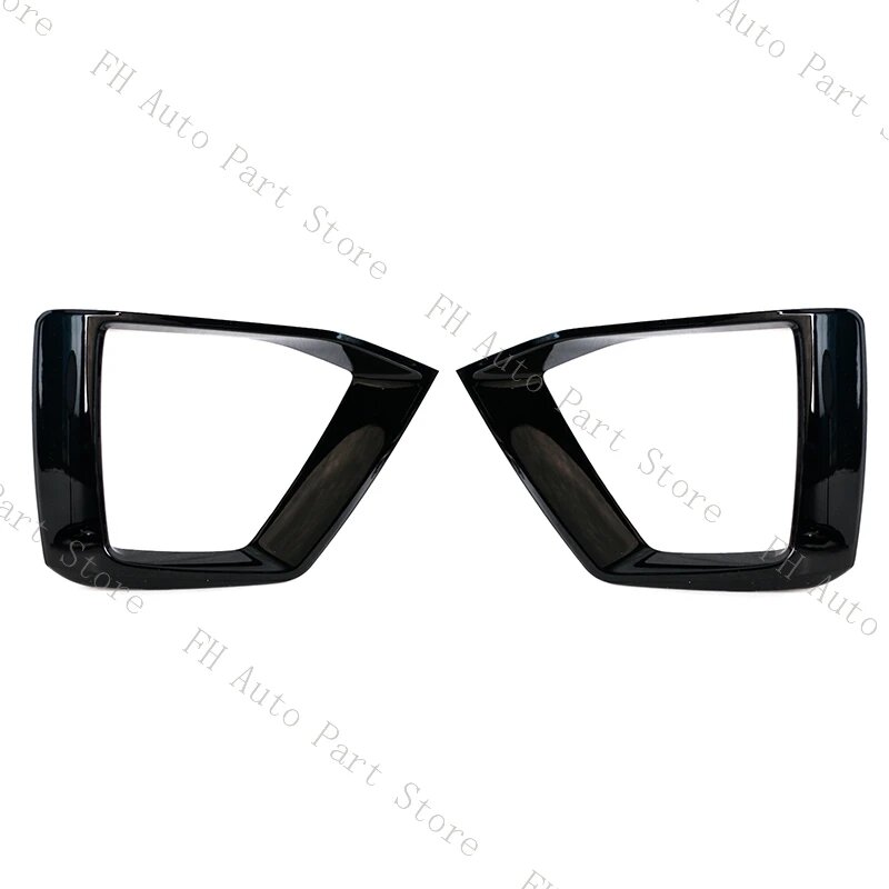 2 шт. для Audi A5 S5 2020 2021 2022 автомобильный передний бампер, противотуманная лампа, черная отделка, крышка рамы, крышка, крышка, капот