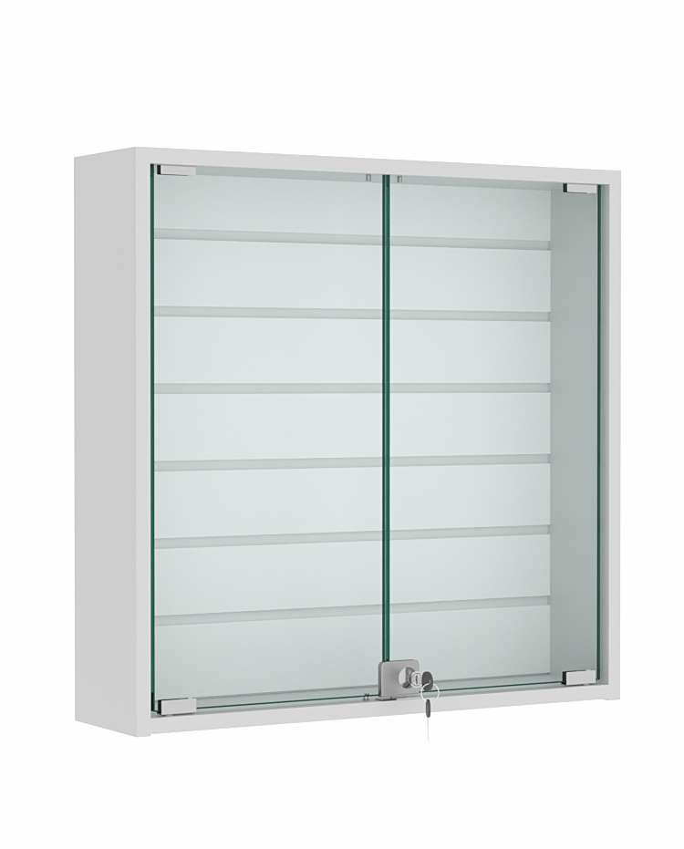 Витрина настенная №1-1Б с эконом панелью, Серый