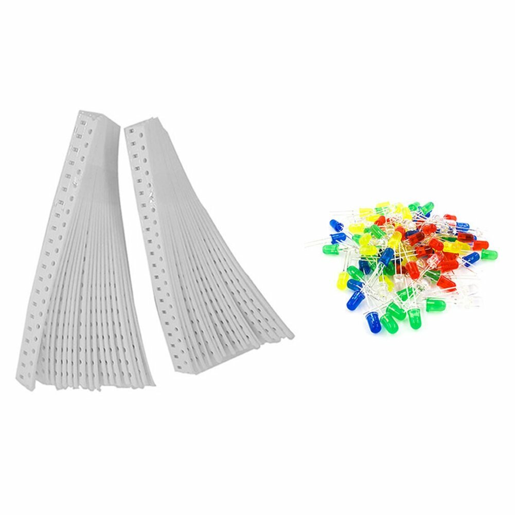 36 значений 720 шт. конденсаторов 0603 SMD с 300 шт. 10 значений пяти цветов 3 мм круглые яркие светодиодные диодные лампы в ассортименте