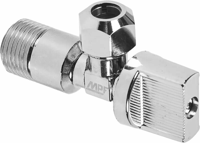 Кран шаровой MPF Light 1/2"x3/8" с отражателем наружная резьба цанга М10