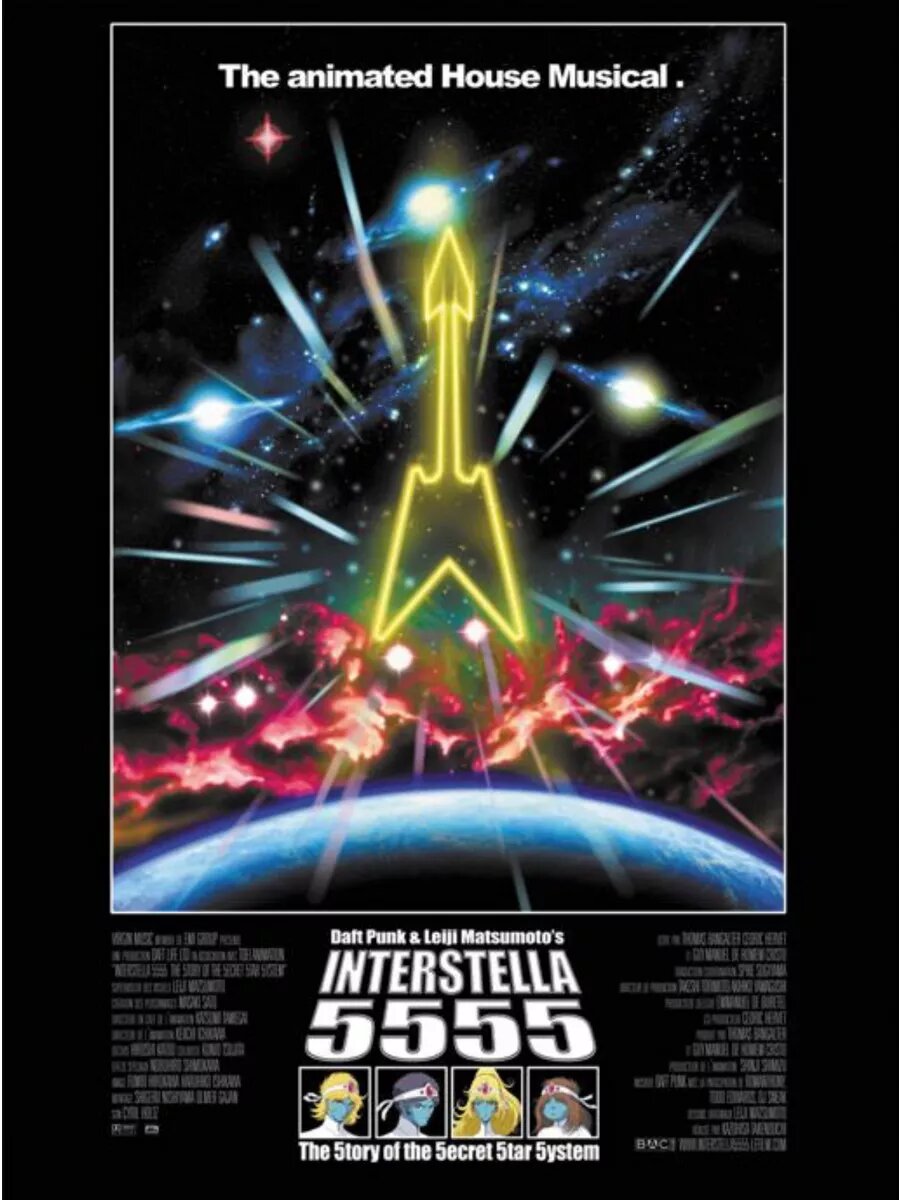 Daft Punk. Интерстелла 5555: История звездной (2003) (Anime)