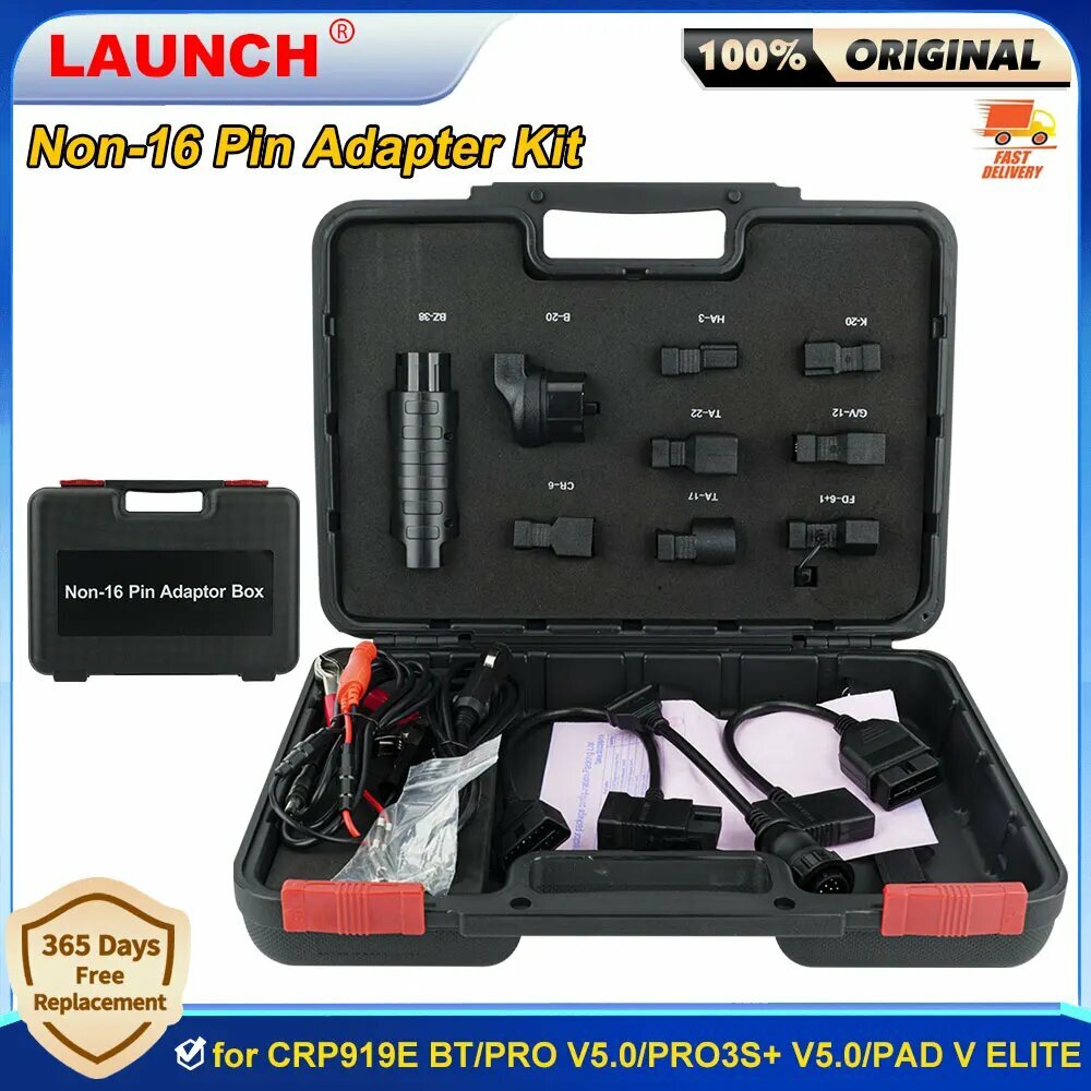 LAUNCH X431 Non-16-контактный адаптер Комплект разъема OBD1 для всех LAUNCH X-431 CRP919E BT/PRO V5.0/PRO3S+ V5.0/X431 PAD V ELITE