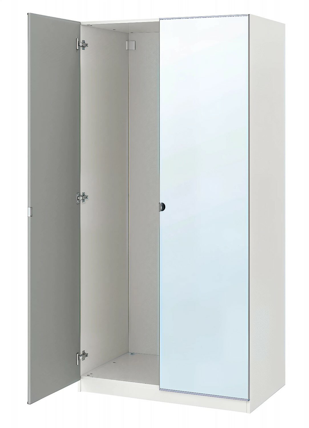 Гардероб PAX IKEA 2-дверный с зеркалом, размер 100х60х201 см