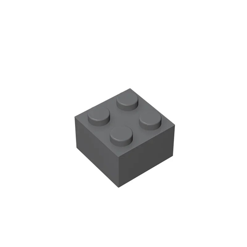 Строительный блок LEGO 2x2, темно-серый (199-dark grey)
