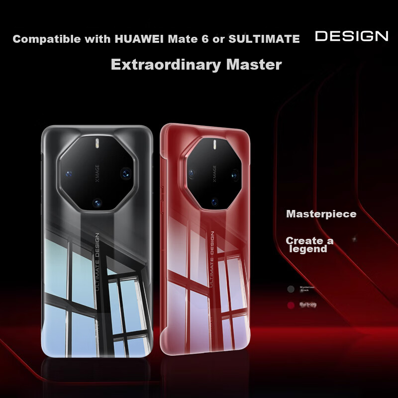 Zhiweishi Huawei Mate60RS Phone Case, Mate60RS Pro Edition Borderless Protective Cover, Full Lens Protection, Fully Transparent, Magnetic, Ultra-Thin, Shockproof, Full Lens Coverage